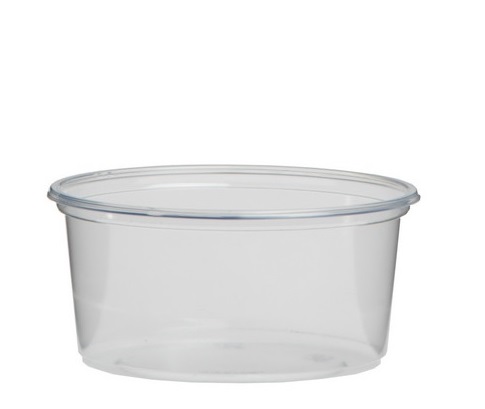 Round plastic containers 101mm | 125cc and 250cc | PackagingDirect.com